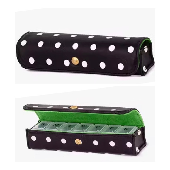 kate spade | Accessories | Kate Spade Cabana Dots Travel Pill Organizer ...